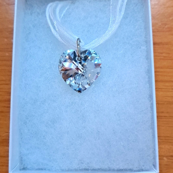 Jewelry | Lightning Storm Crystal Heart Necklace | Poshmark